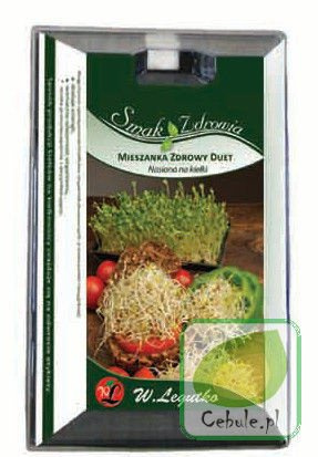 Kiełkownica Mała + Nasiona Kiełków Mix Zdrowy Duet | Sklep Cebule.pl